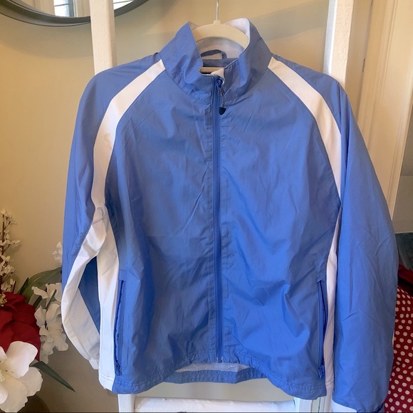 TEHAMA | Jackets & Coats | Tehama Light Blue Rain Jacket Size Small ...